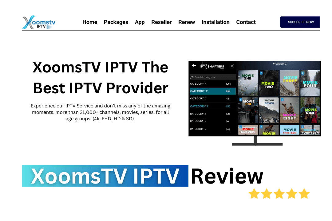 Xoomstv IPTV Review Official Site | Top Pick - Jan 2026